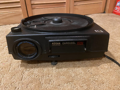 Kodak Carousel 650H Slide Projector In Black W/Cord - Used- Working ...