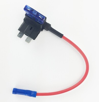 Standard Fuse Tap 15A Fuse Car Truck Dual Circuit Adapter Blade Fuse ...
