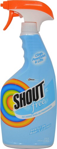 Shout Laundry Detergent Fragrance Free 22 Oz Pack of 3 Stain Remover ...