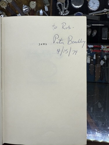 Signed Jaws Hardback- Peter Benchley | eBay
