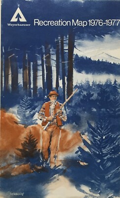 Weyerhaeuser Logging Co. 1976 Willamette Valley Oregon Recreation Map ...