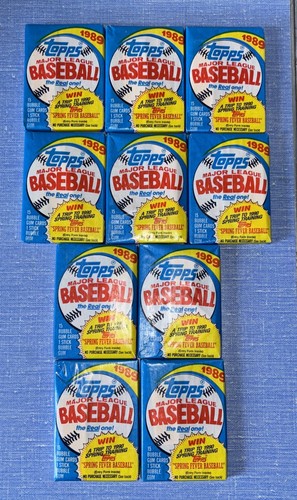 1989 Topps Baseball Card Wax Packs Lot of 10 Unopened 150 Cards | eBay
