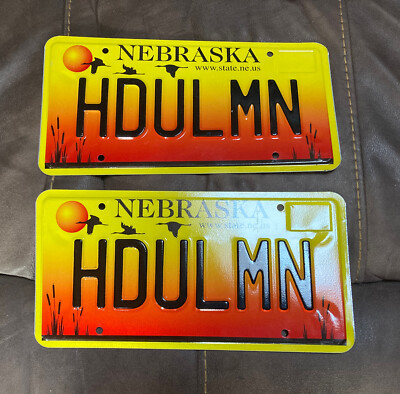 Vintage Nebraska Vanity License Plates How Do You Like Me Know HDULMN ...