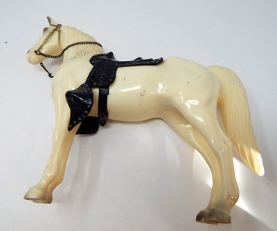 RARE Vintage White Breyer Western 1950’s Horse With Saddle | eBay