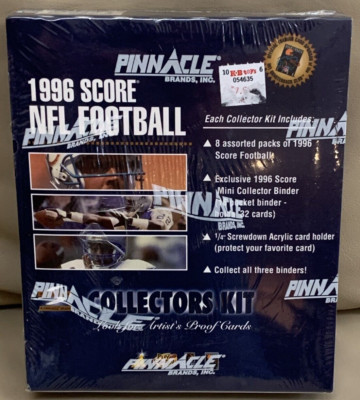 1996 SCORE NFL FOOTBALL PINNACLE Brands Inc Collector Kit Blue Box | eBay