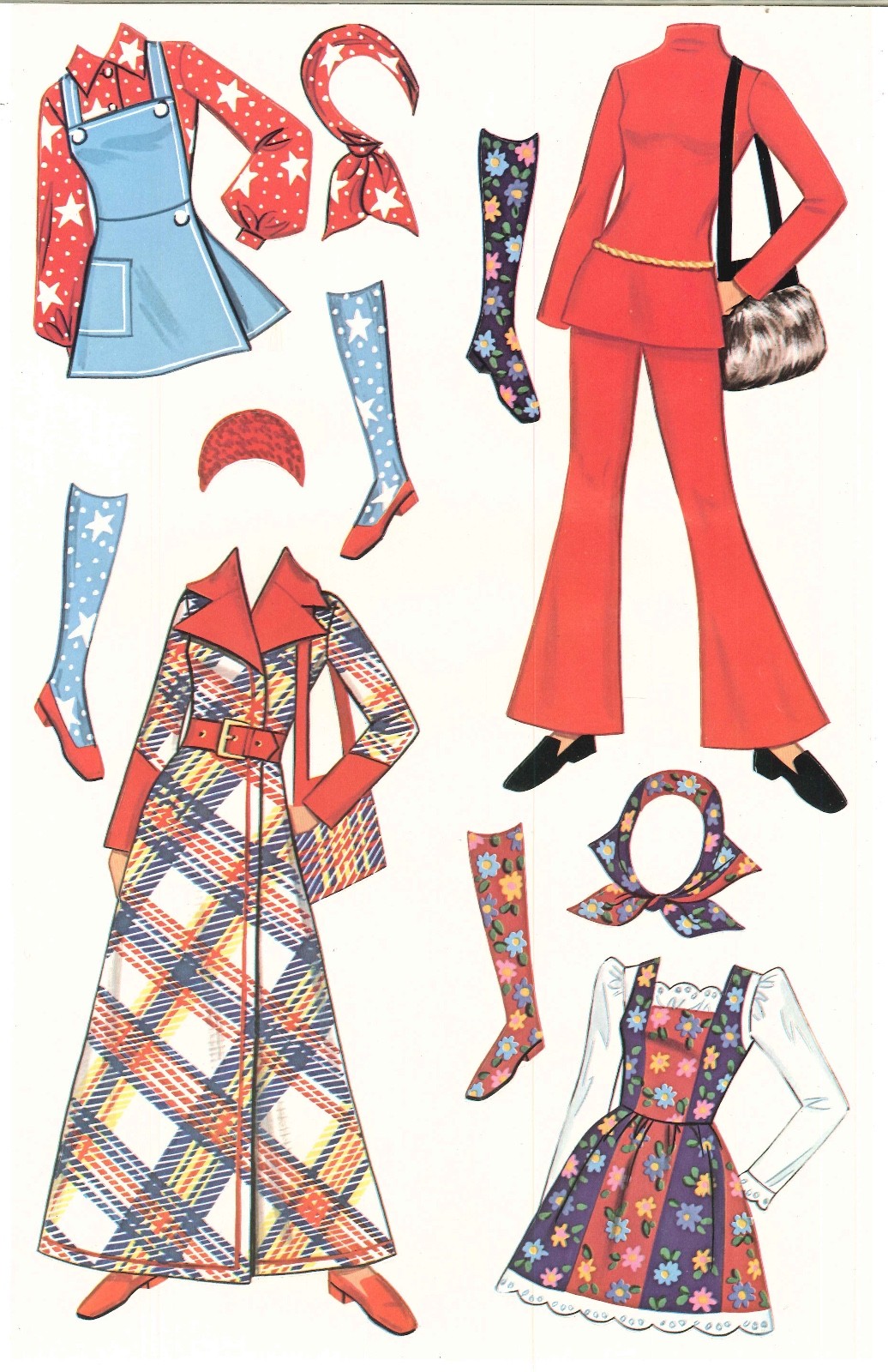 VINTAGE 1972 P.J. PJ MAGIC PAPER DOLL LASER REPRODUCTION~Orig SZE UNCuT ...