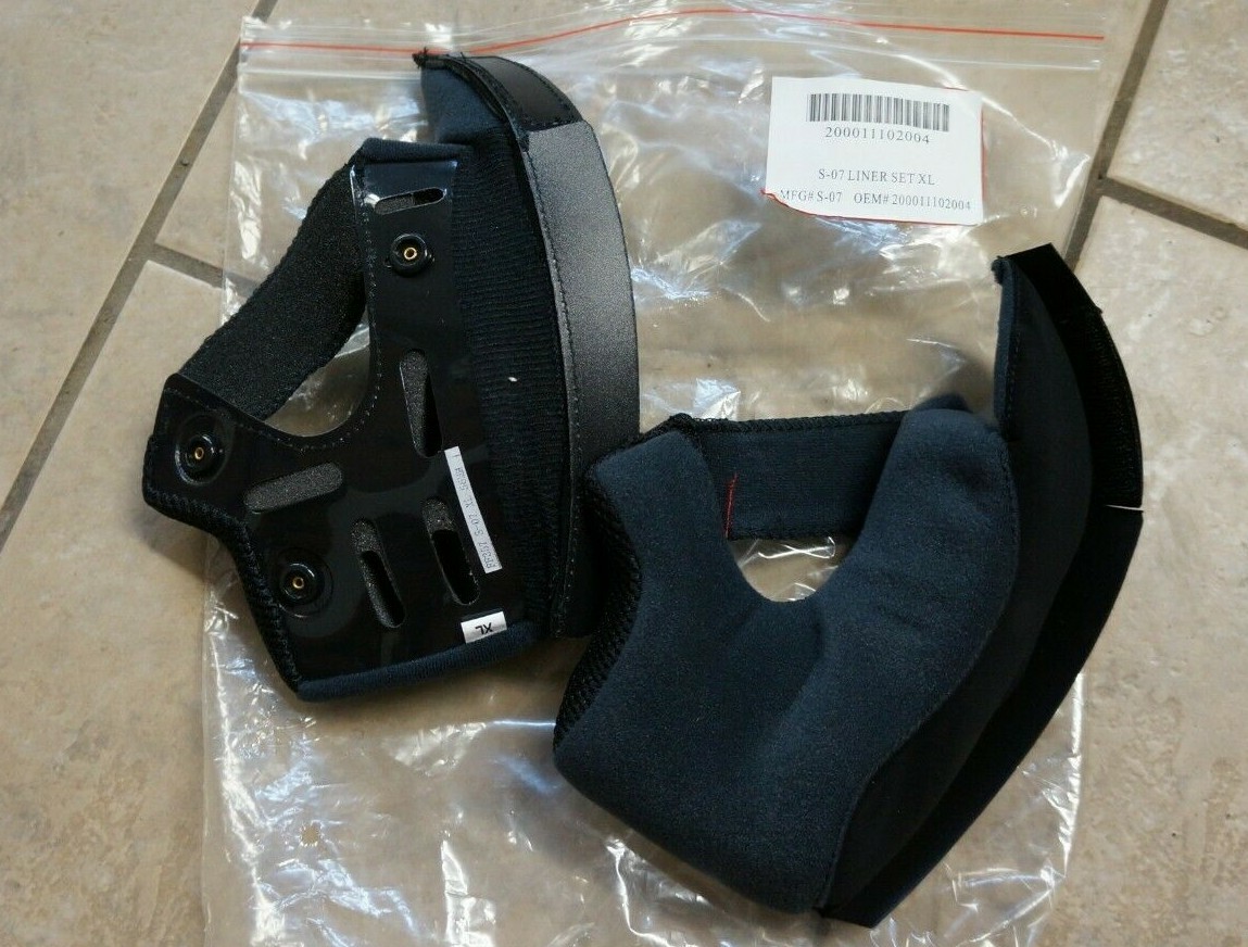 KBC S-07 Helmet Cheek Cushion Pad Insert XL Extra Large 200011102004 #1 ...