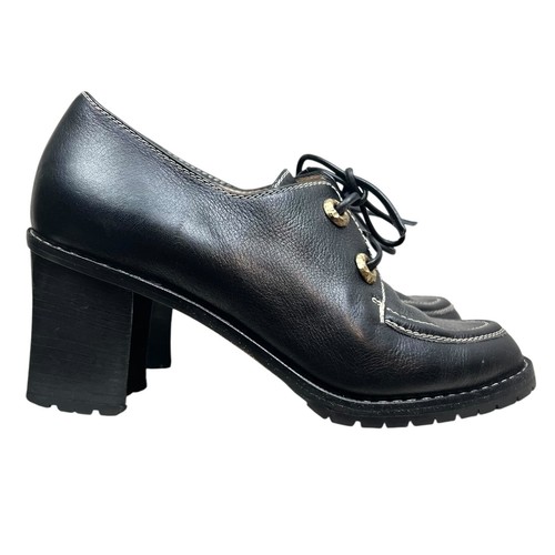 Ombeline Paris Women Oxford Pumps Leather Vibram Soles Black EUR37 Made ...