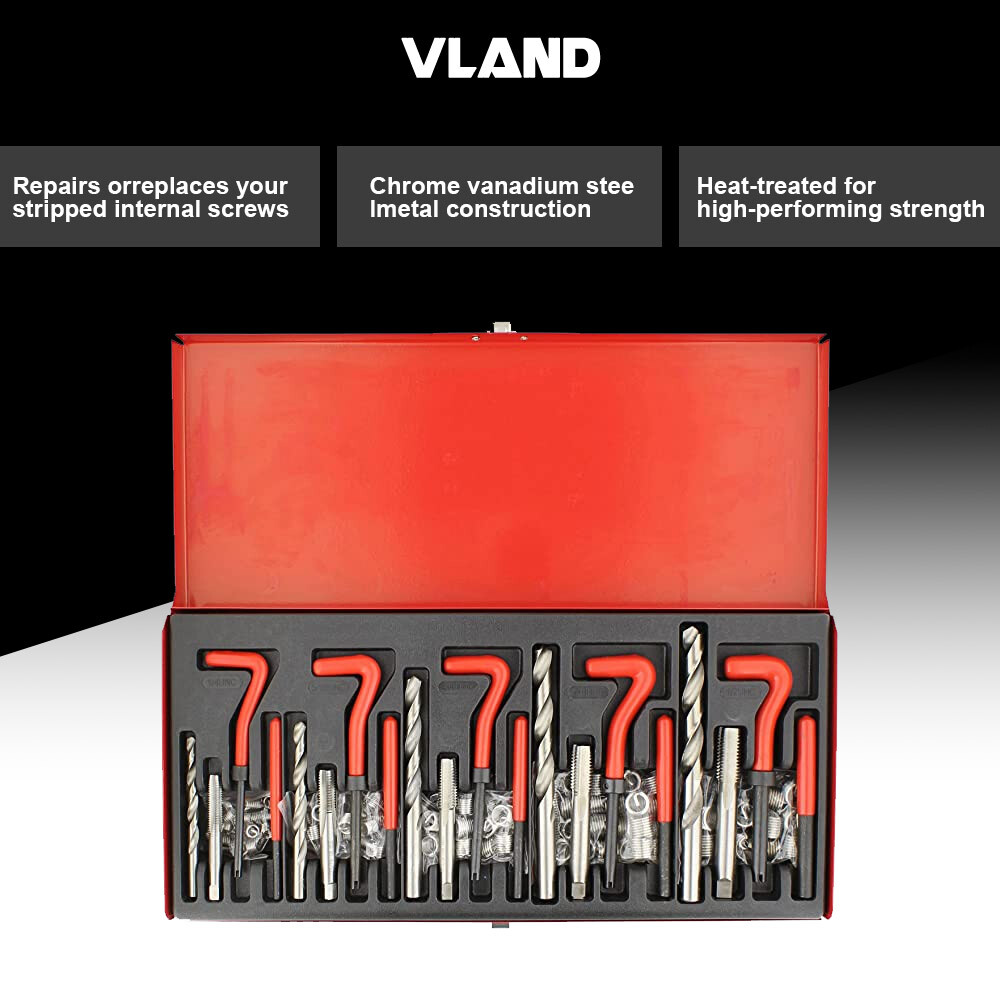 Metric Thread Repair Insert Kit Helicoil Car Coil Tool M5 M6 M8 M10 M12 ...