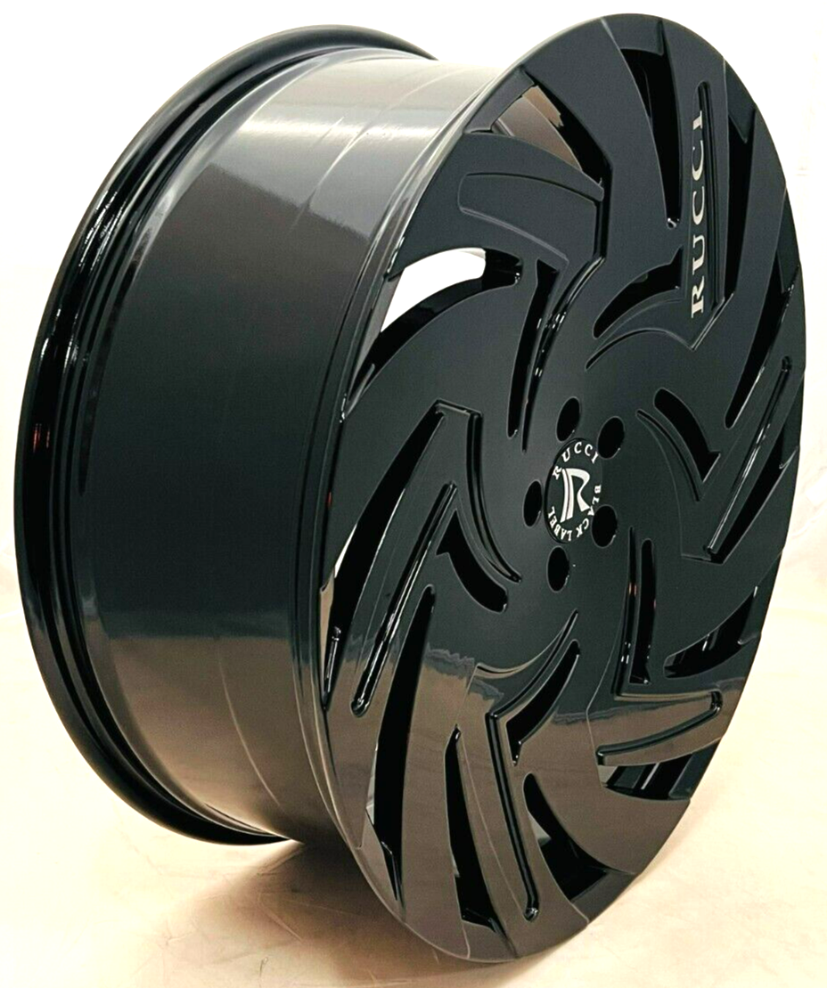 RUCCI BLACK LABEL BOLT PATTERN 5X115 SIZE 24X9 FITS ALL DODGE CHARGER ...