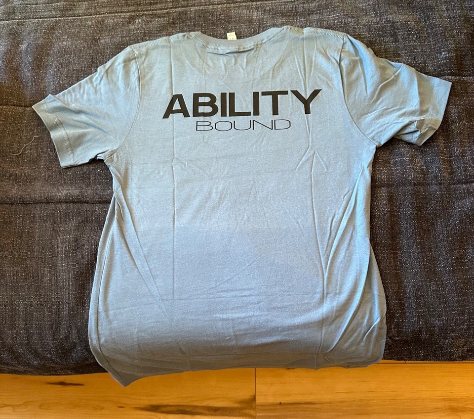 Disability Awareness shirts Ability bound bella canvas medium light ...