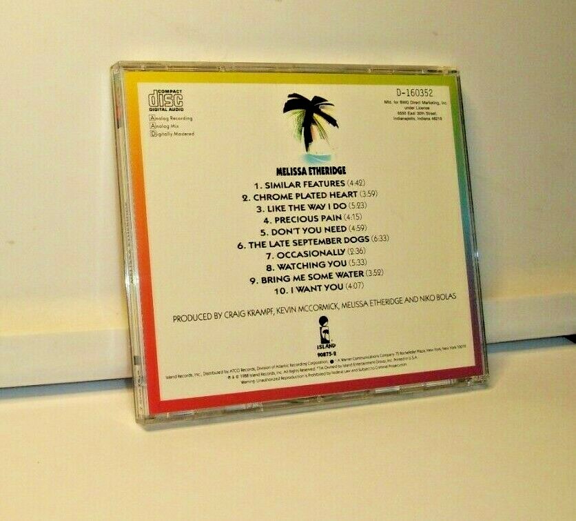 Melissa Etheridge by Melissa Etheridge (CD, May-1988, Island (Label ...