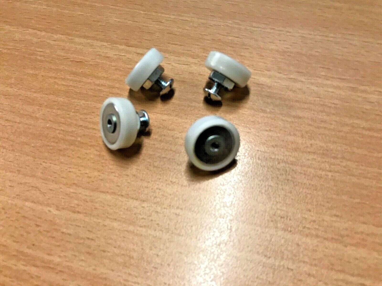 Set of 4 Shower Screen Door Rollers Runners Wheels Spare Parts FLAT ...