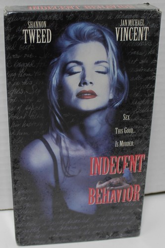 indecent behavior - vhs - new sealed - shannon tweed & jan michael ...