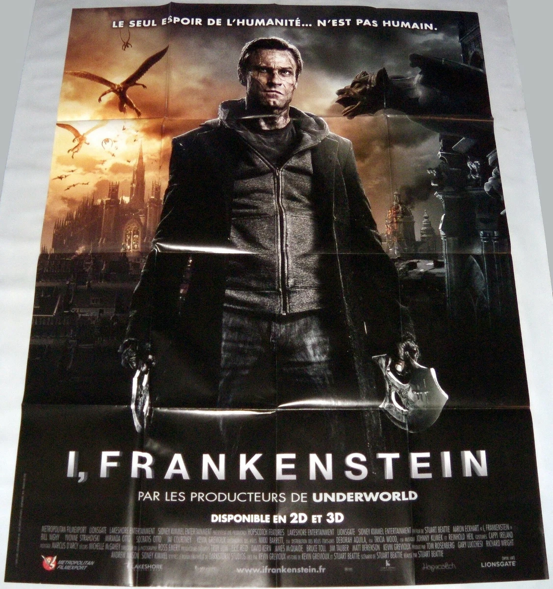 Aaron Eckhart Frankenstein Poster