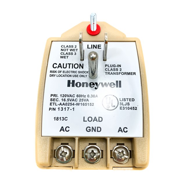 Honeywell ADT 1317-1 Alarm Replacement Transformer 16.5vac 25va 1321 ...