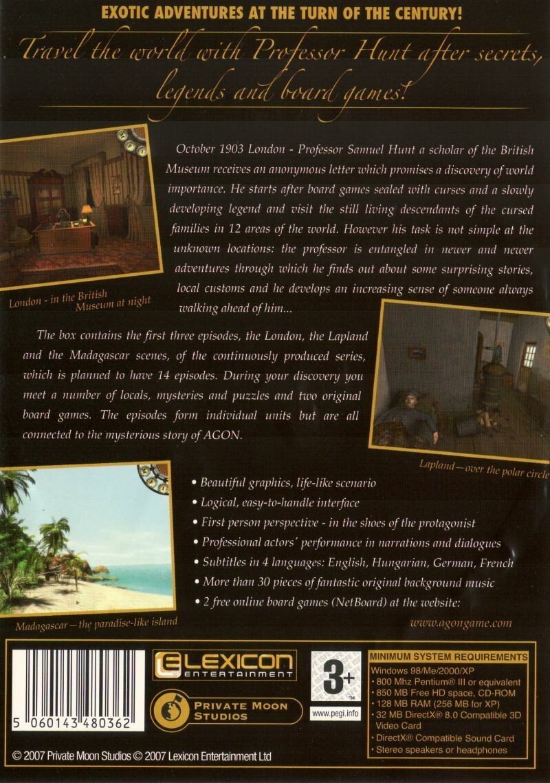 AGON: The Mysterious Codex PC CD Rom 2006 Computer Video Game Brand New | eBay