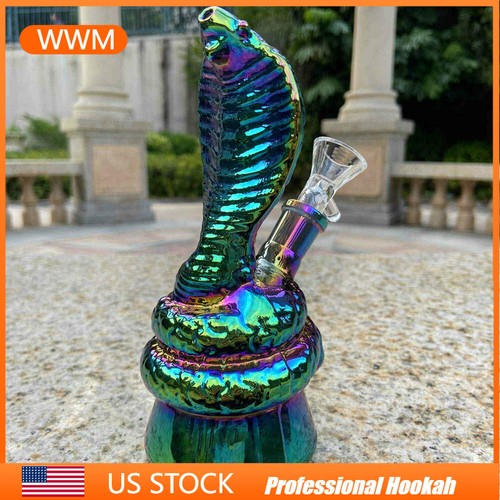 Hookah Colorful Snake Bong 6" Glass Water Pipe Smoking Bubbler Hookah ...