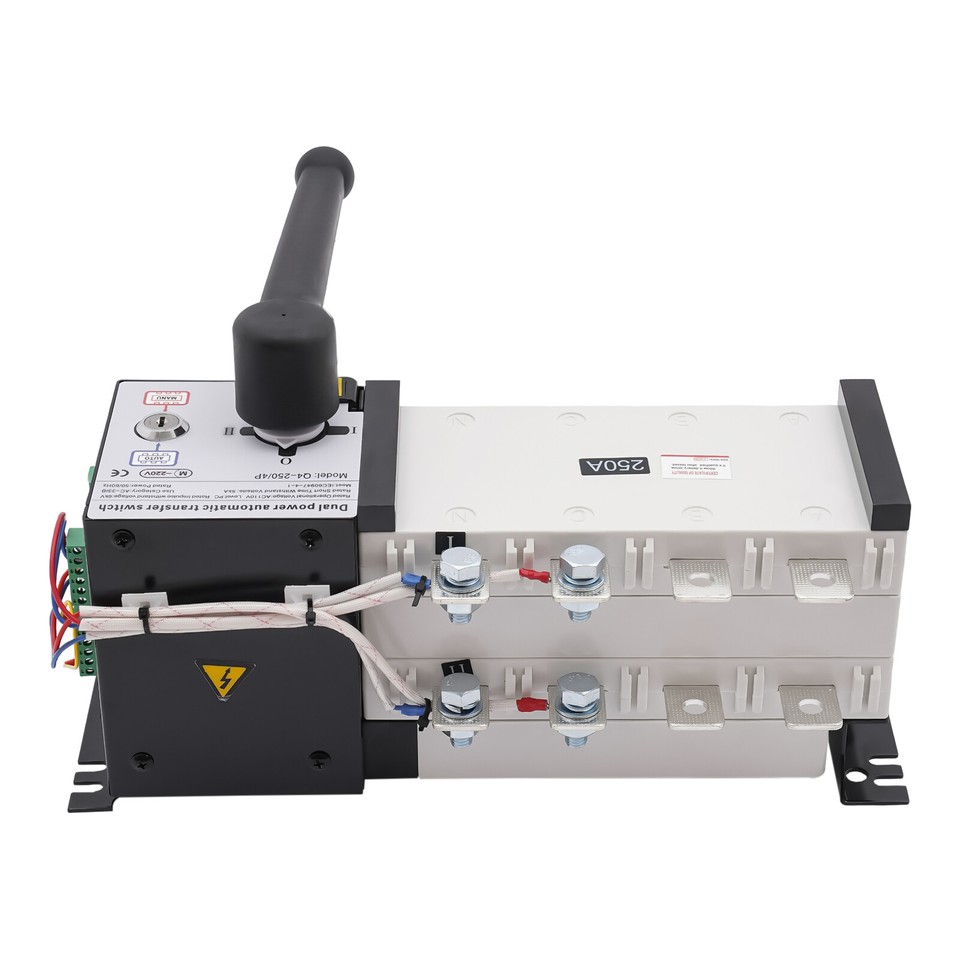 Automatic Transfer Switch 250A 4-Poles AC 110V Grid to Generator ...