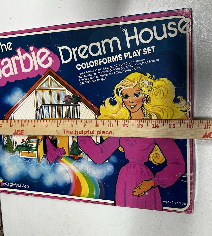 Vintage 1979 Barbie Dream House Colorforms Rare Play Set. Incomplete | eBay