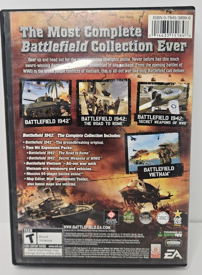 Battlefield 1942 The Complete Collection PC 2005 8 Game Disc Set Plus ...