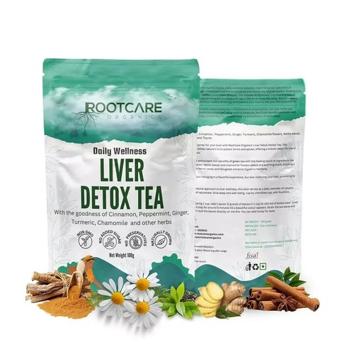 Rootcare Organics Fatty Liver Detox Ayurvedic Tea 100G Free Shipping World Wide | eBay