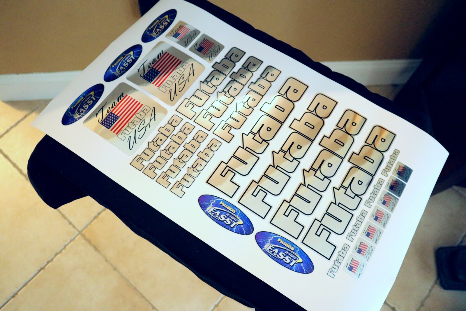 Futaba Sponsor Logos CHROME EDITION - 31 Decals Included! Digitally ...