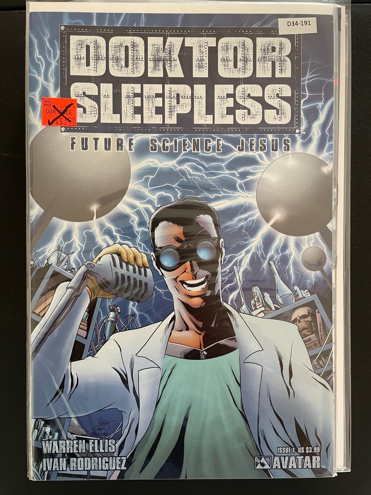 Doktor Sleepless #1 2007 High Grade 9.0 Avatar Press Comic Book D34-191 ...