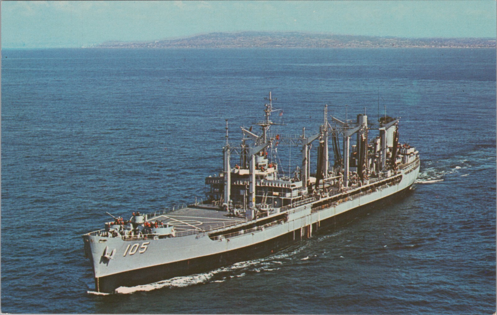 MR ALE Postcard USS Mispillion (AO-105) a US Navy Fleet Oil Tanker ...