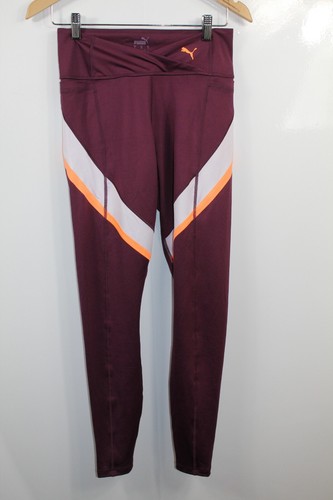 Puma Women's Purple Grey & Orange Compression Full Length Pants Size US ...