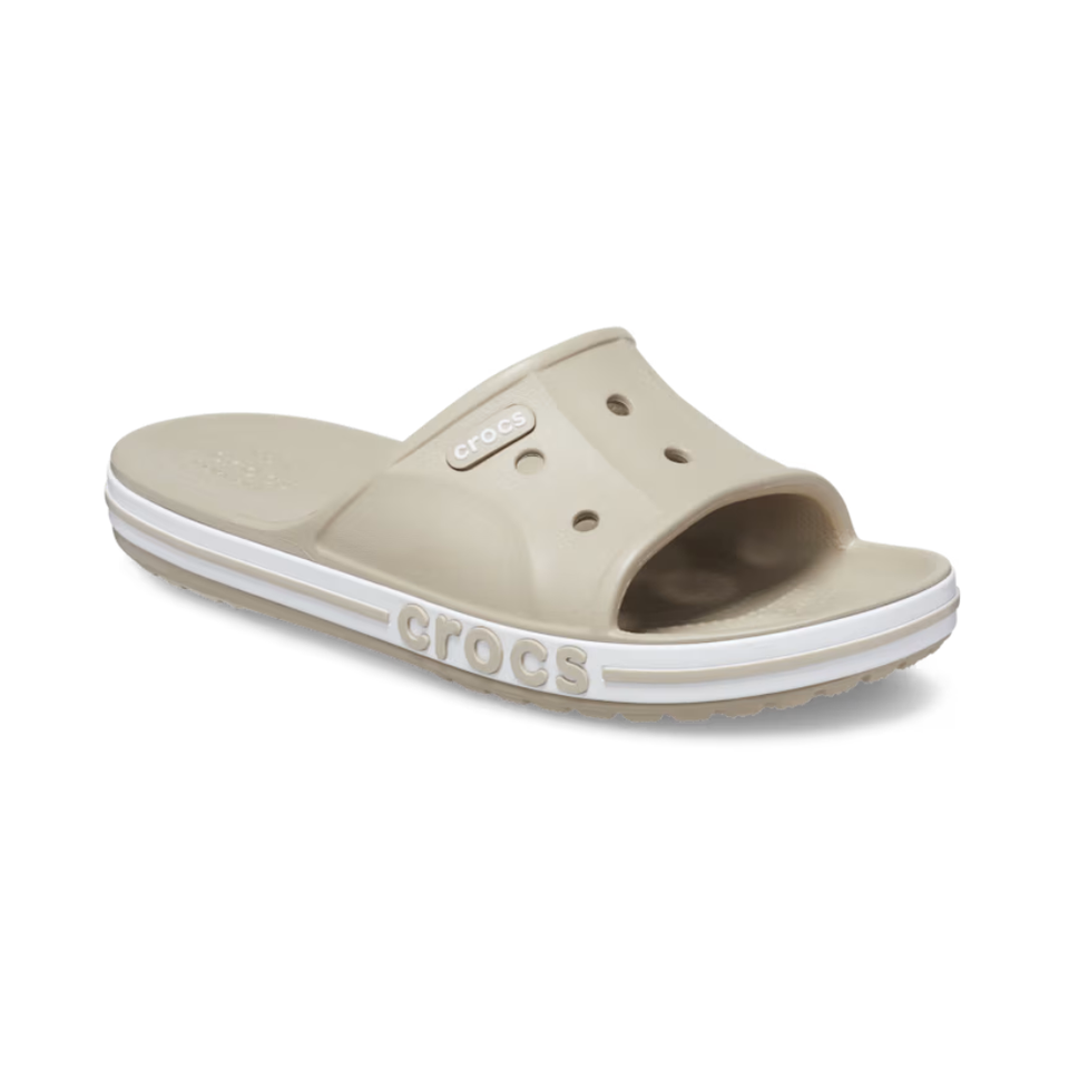 NEW CROCS BAYABAND SLIDE 205392 205392-2V3 Cobblestone BEIGE UNISEX ...