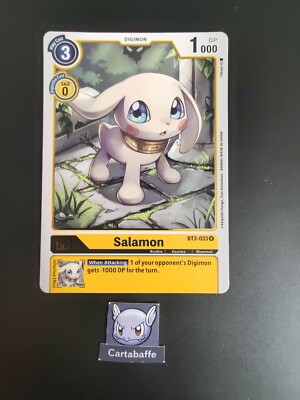 Digimon Card Game Salamon BT3-033 RARE | eBay