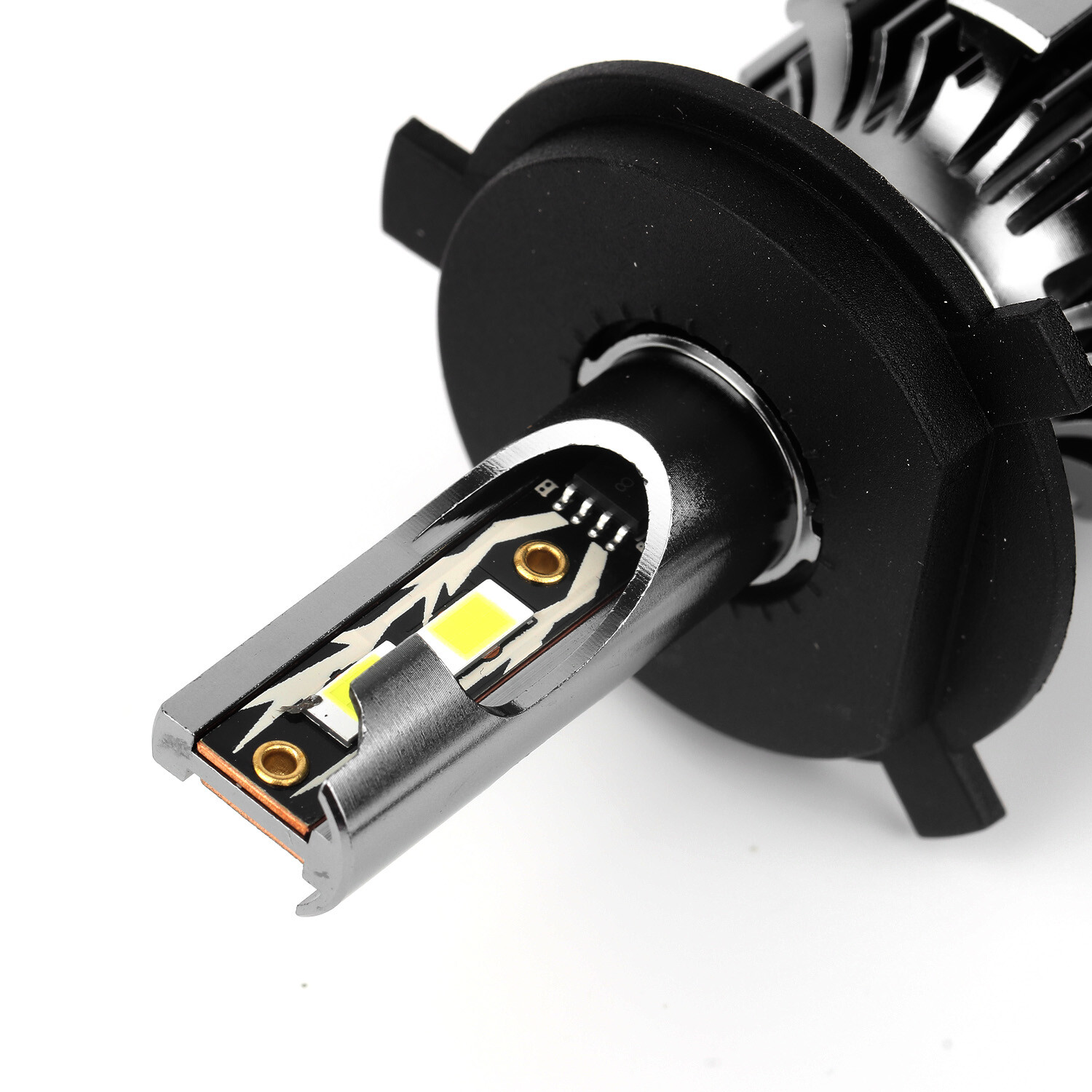 4x H4 H7 LED Headlight Globes Bulbs High Low Blue 6000K With Fan For ...