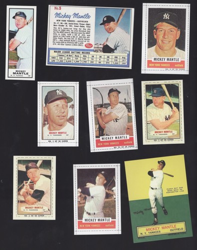 50 CENTS SALE 16 REPRINTS L@@K MICKEY MANTLE YANKEES BAZOOKA POST MUCH ...
