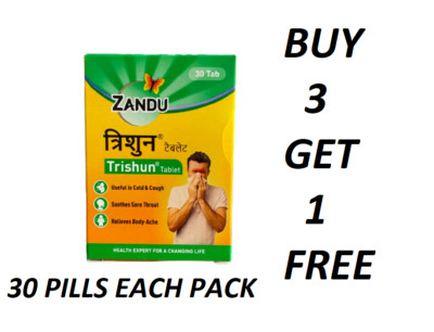 Zandu Trishun Tablets Trisun Ayurvedic helps strengthen the Immunity 30 ...