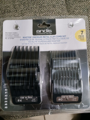 Andis Master Premium Metal Clip Comb Set - 33645 Open Box 40102336454| eBay