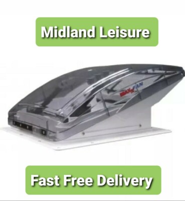 MAXXFAN Clear tint TOP DELUXE ROOF VENT Fan Vw crafter mercedes ...
