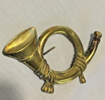 1872 - 1875 Original US Enlisted Infantry Cap Insignia Bugle Horn hat ...