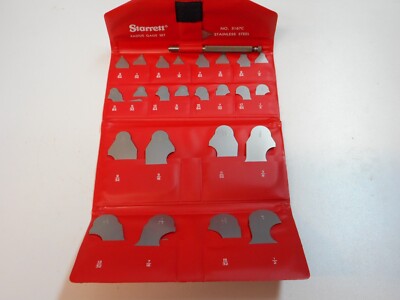 STARRETT S167CHZ RADIUS GAGE SET | eBay