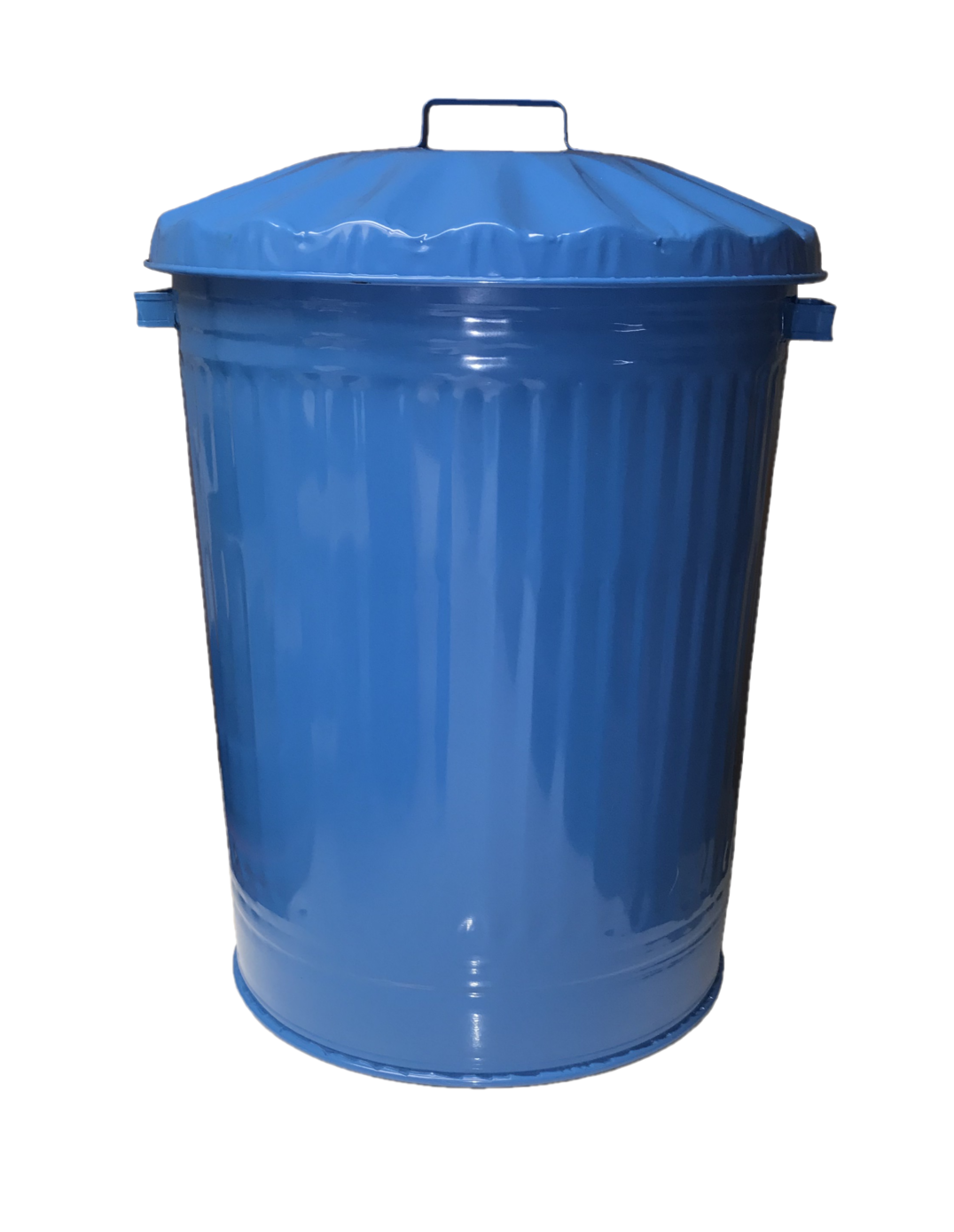 LARGE 90L METAL DUSTBIN TRASH RUBBISH RECYCLE WASTE STORAGE BIN ...