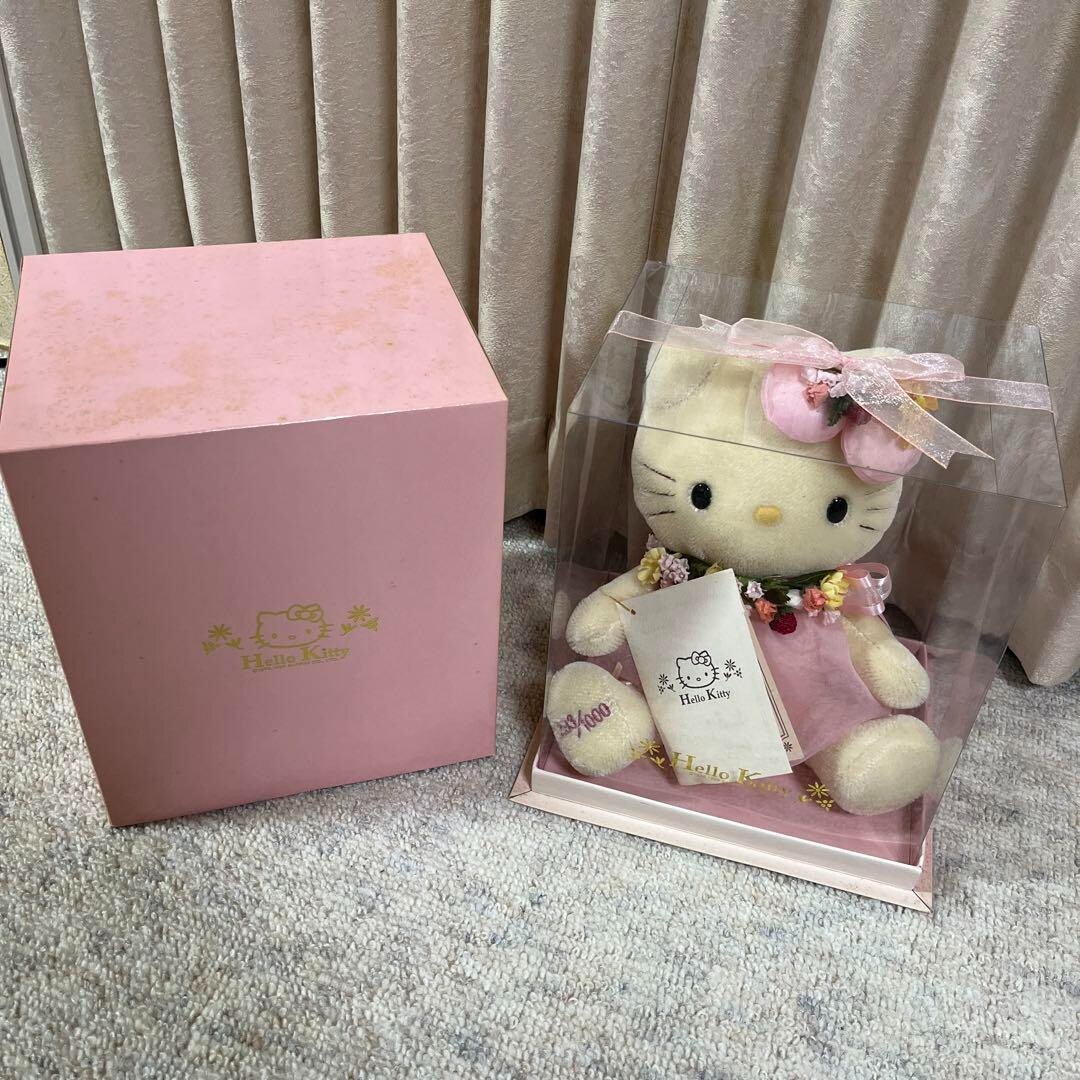 Sanrio Hello Kitty Mohair Doll Plush 25th Anniversary 1000 Limited ...
