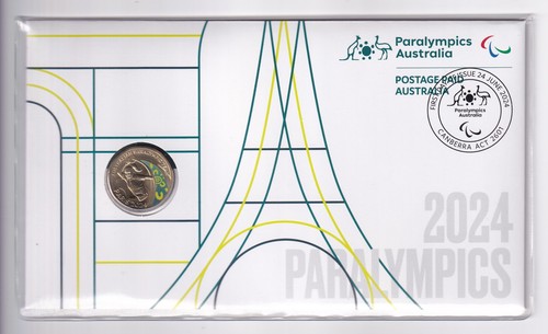 AUSTRALIAN PNC COVER: 2024 $1 PARALYMPICS TEAM PARIS SUMMER OLYMPICS ...