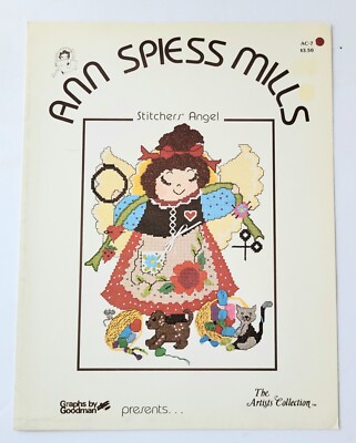 ANN SPIESS MILLS "STITCHERS' ANGEL" COUNTED CROSS STITCH PATTERN ...