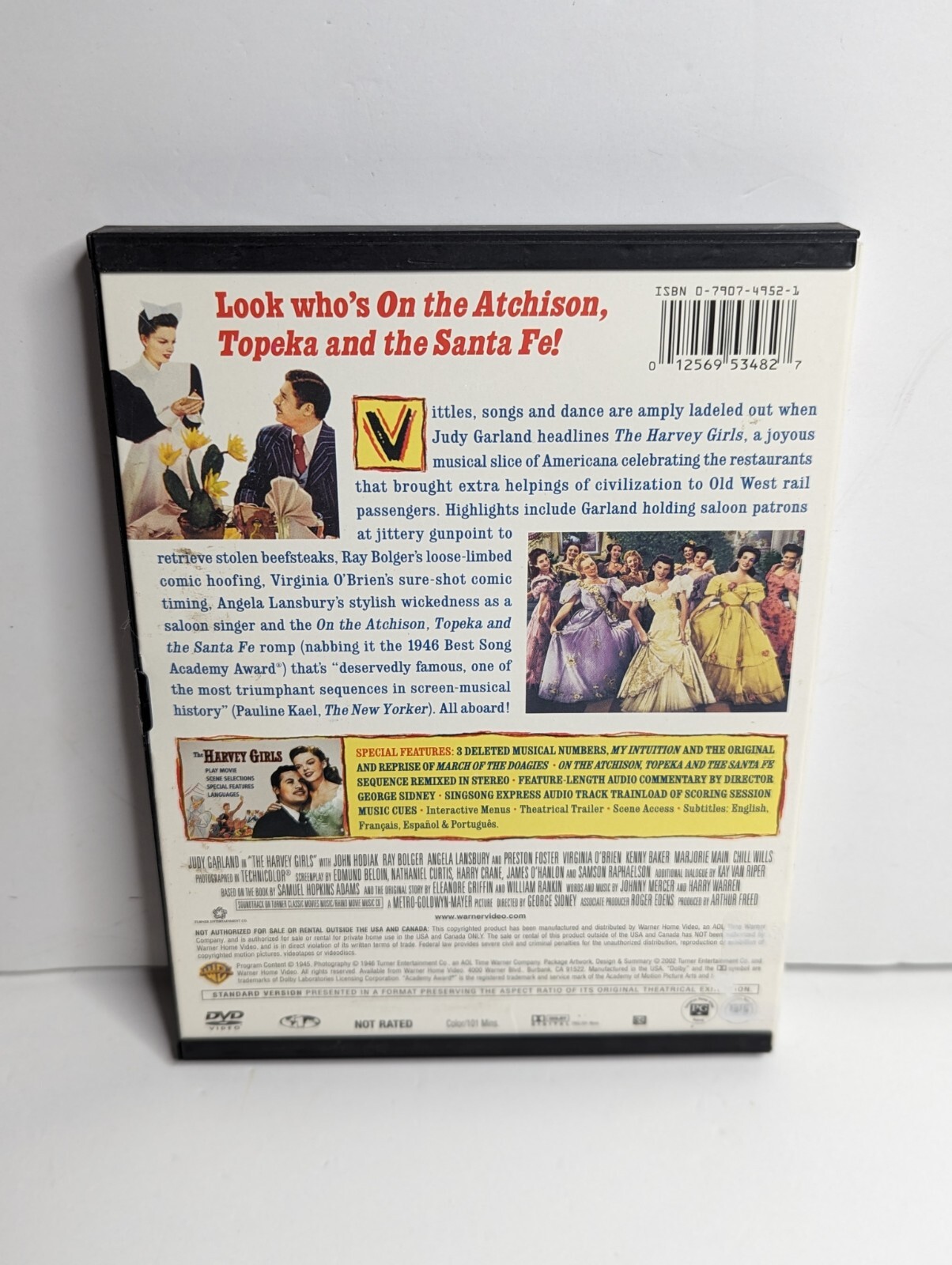 The Harvey Girls (1945) DVD Judy Garland Ray Bolger Angela Lansbury ...