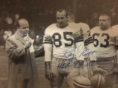 Ray Scott Autographed 8x10 Photo Packers Ice Bowl Announcer HOF ...