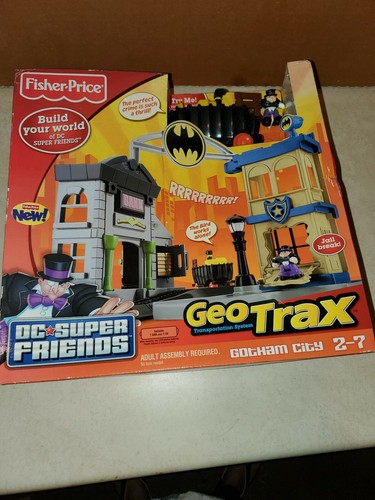 Fisher Price GeoTrax DC Friends Gotham City - COMPLETE SET - RARE ...