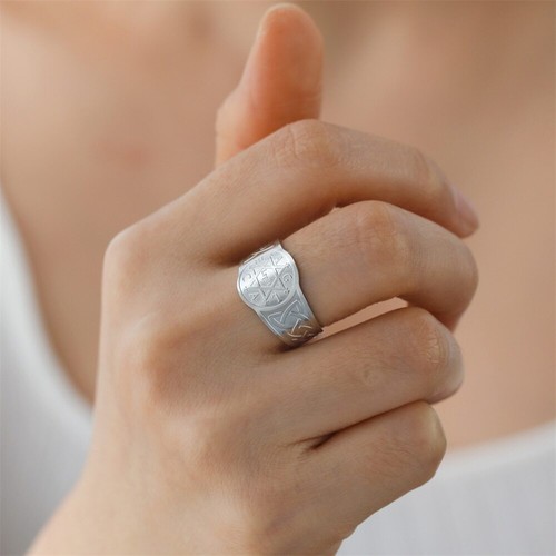 Star of David Open Rings Adjustable Celtic Knot Finger Rings Religious ...