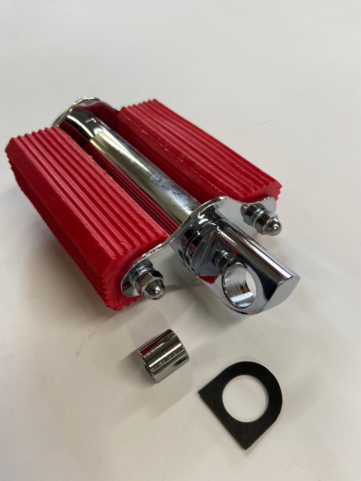 Red Bicycle Style Kick Start Pedal W/ Chrome Swivel For Harley Davidson ...