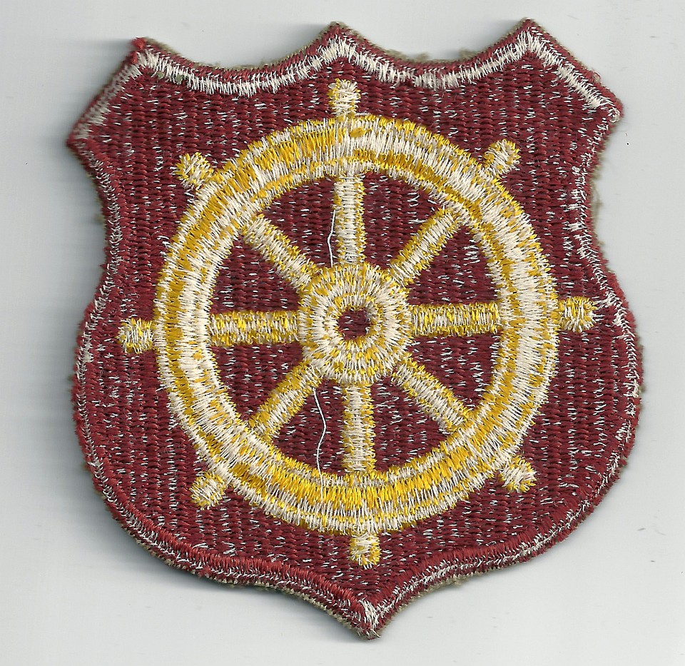 WW2 US ARMY PORTS OF EMBARKATION CUT EDGE SNOW BACK INSIGNIA PATCH WWII ...