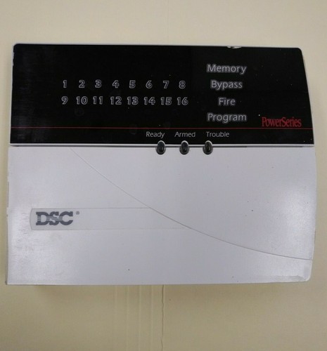 DSC Alarm Security Keypad Power Series 8-32 Zones LED LCD Fixed Icon ...